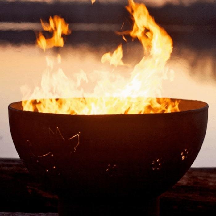 Funky Dog 36" Steel Fire Pit by Fire Pit Art — Yard Focus